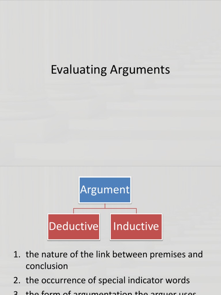 Deductive Inductive | PDF | Validity | Argument