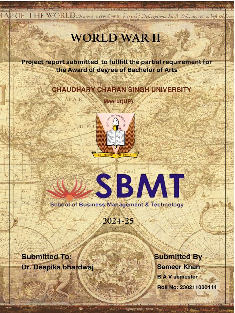 WORLD WAR 2 - Research Project | PDF
