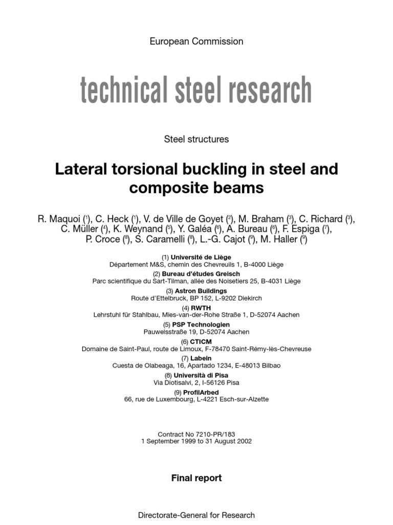 Lateral Torsional Buckling in Steel and Composite Beams | PDF | Business