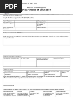 Sample Workplace Application Plan Template | PDF | Cognition | Learning