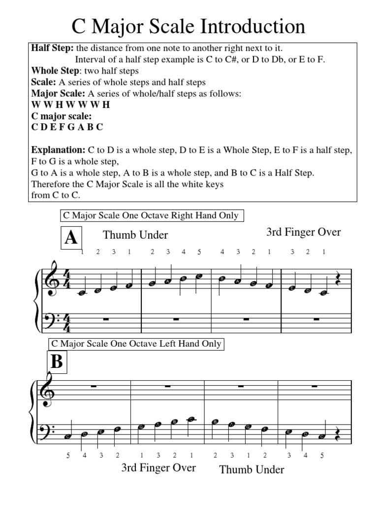 C Major Scale | PDF