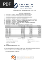 Zetech University 2024 Fee Structure | PDF | Fee | Payments