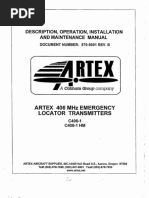 ME406 ELT Manual: Operation & Maintenance | PDF | Electrical Connector