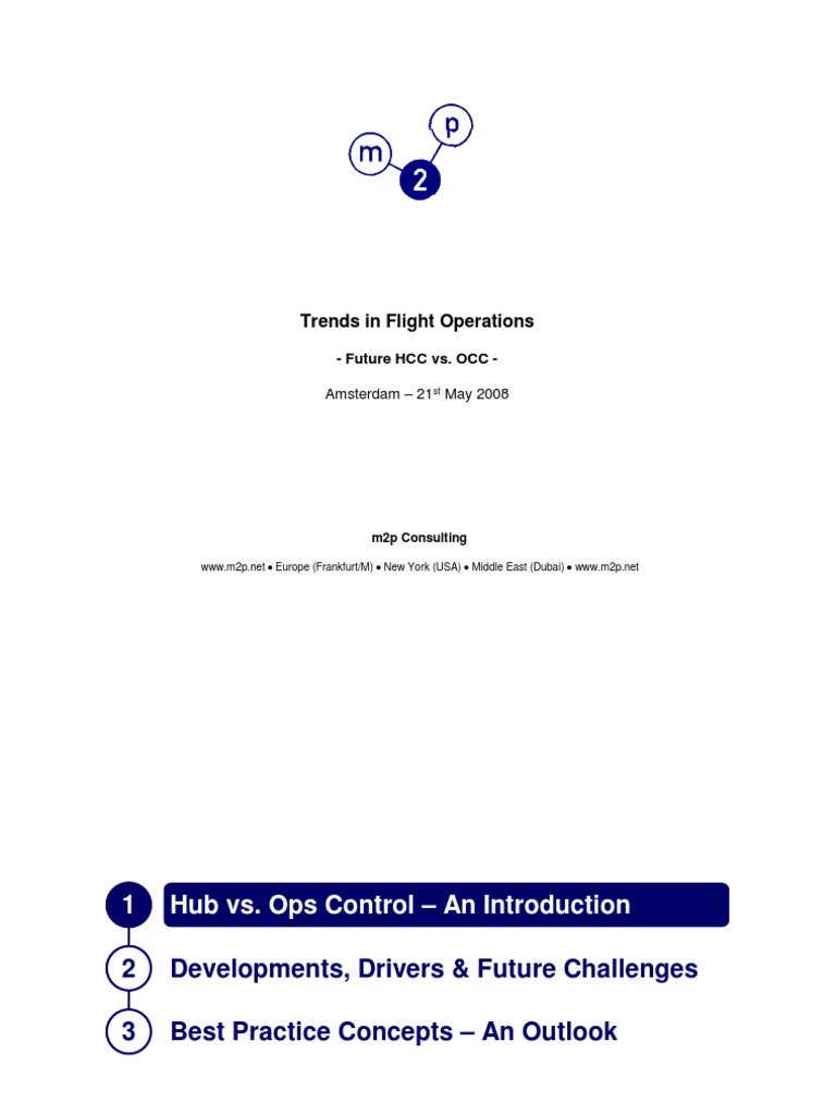Trends in Flight Operations. Future HCC vs. OCC | PDF | Airline Hub ...