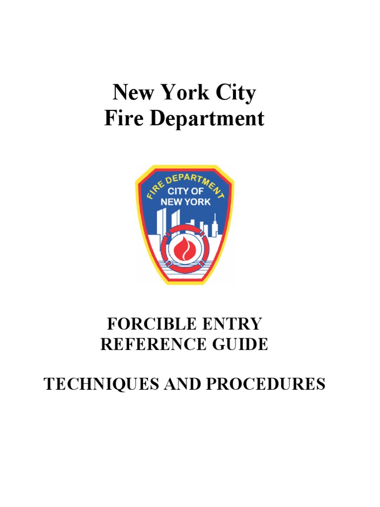 FDNY Forcible Entry Manual PDF | PDF | Door | New York City Fire Department
