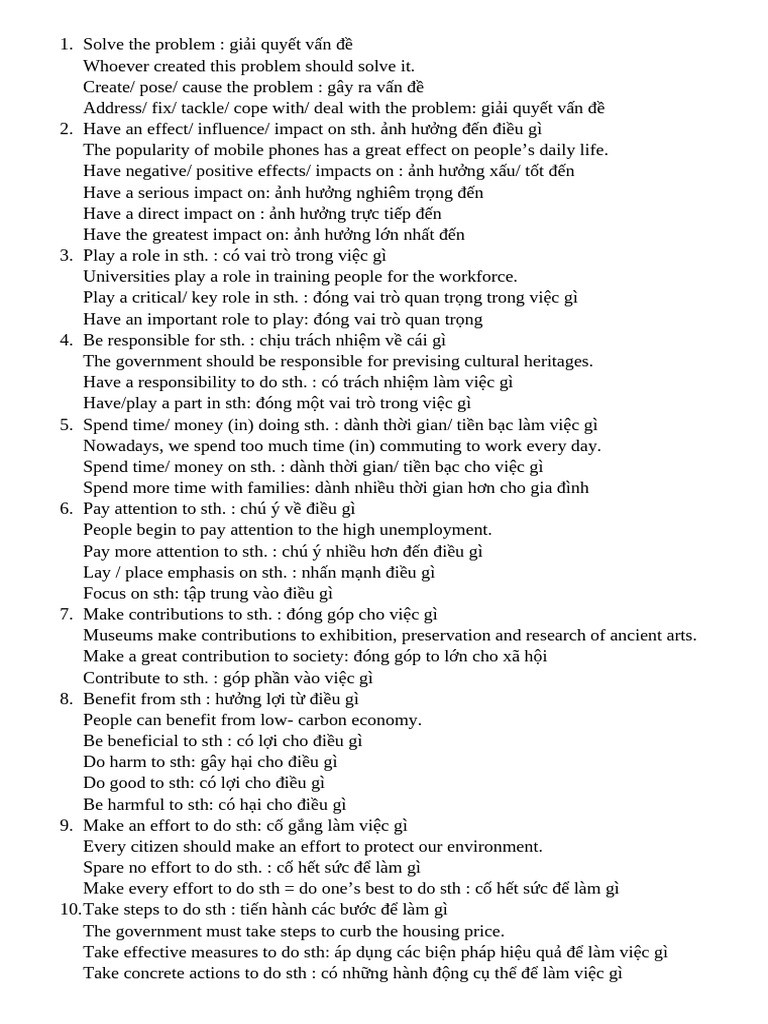 Từ Dùng Cho Writing Ielts | PDF