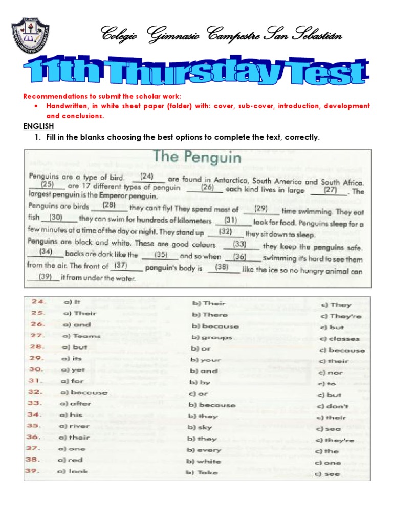 11th. Thursday Test III | PDF