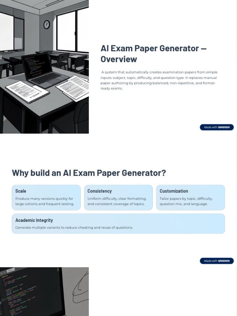 AI Exam Paper Generator Overview | PDF | Artificial Intelligence ...