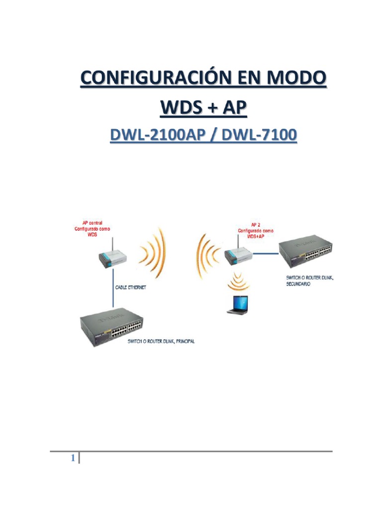 Paso a paso para configurar dos Access Points D-Link en modo WDS+AP ...