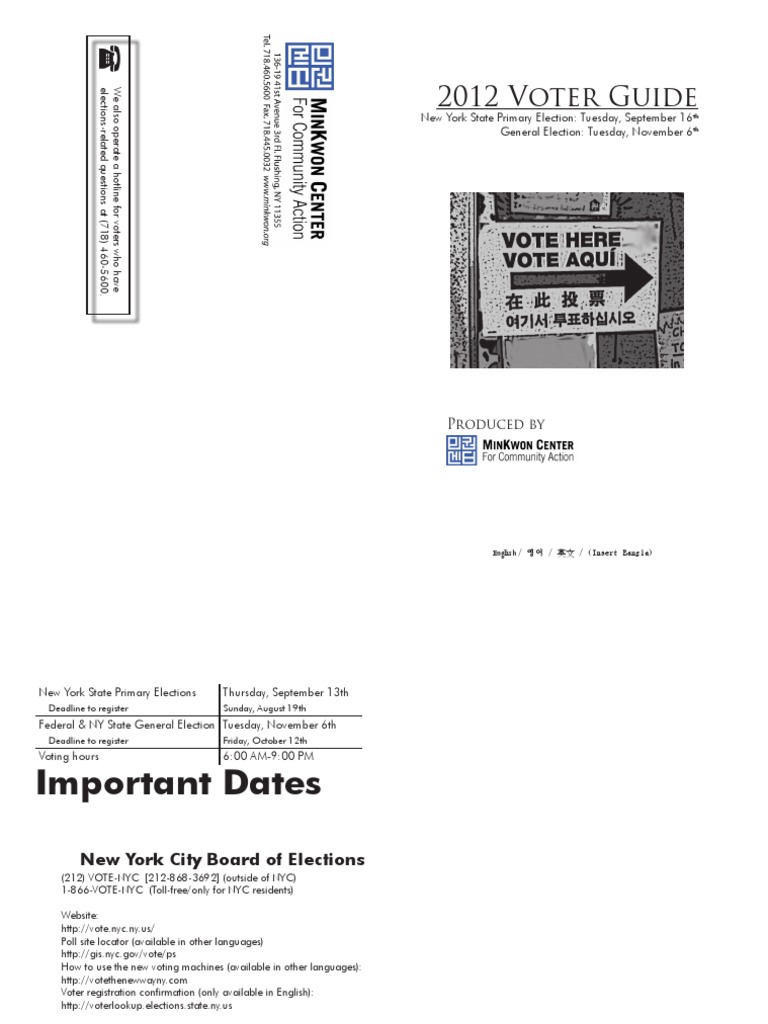 Voter Guide English Print | PDF | Presidents Of The United States ...