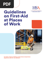 DOSH First-Aid Guidelines for Workplaces | PDF | First Aid ...