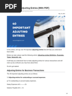 Journal Entry Types in R2R | PDF | Deferral | Accrual