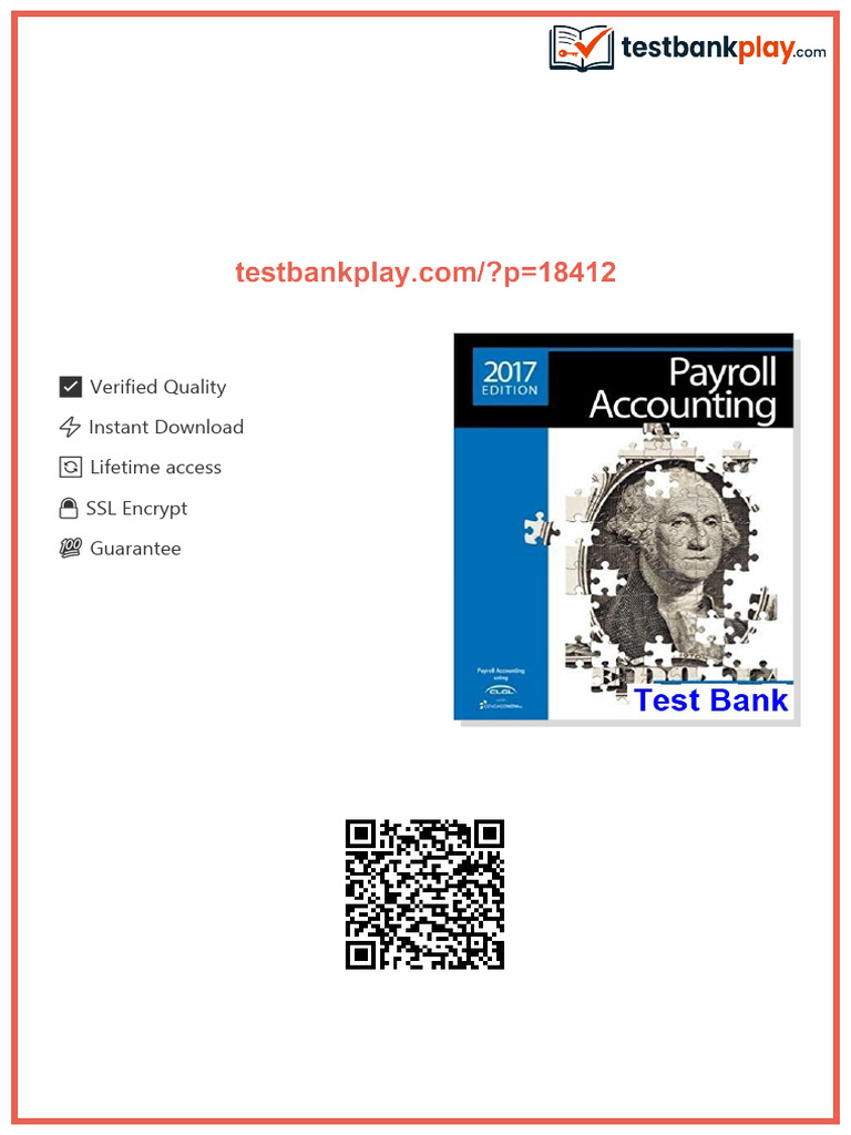 Payroll Accounting 2017 27th Edition Bieg Test Bank latest pdf 2026 ...