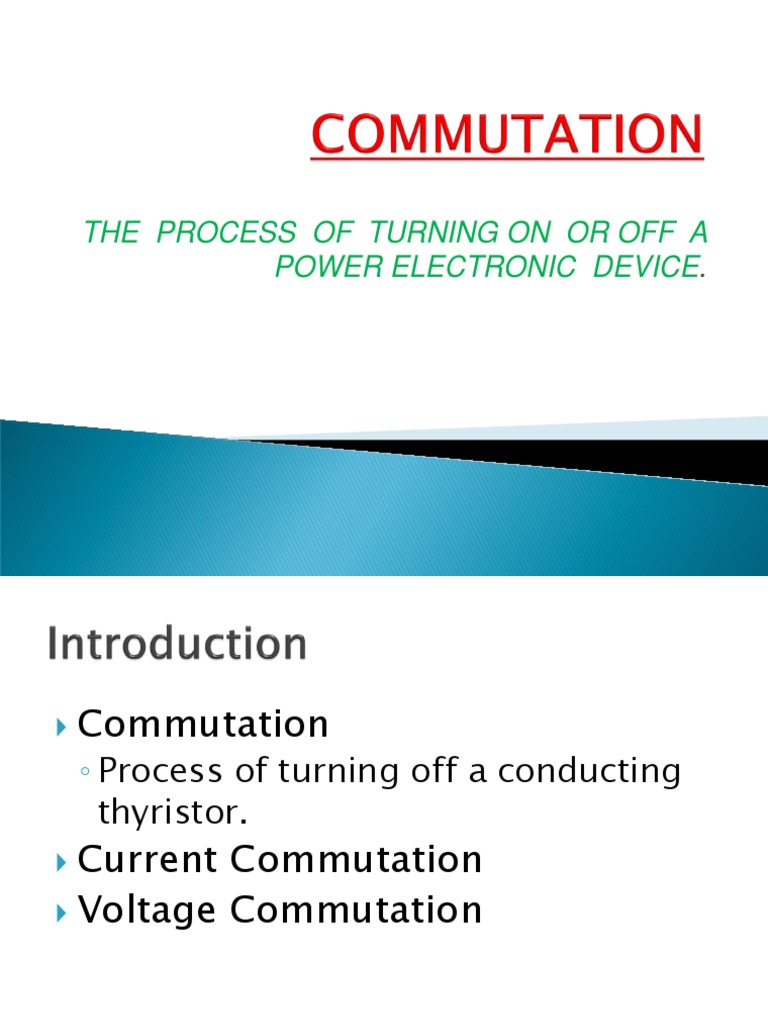 Commutation Techniques 1 | PDF | Electrical Circuits | Capacitor