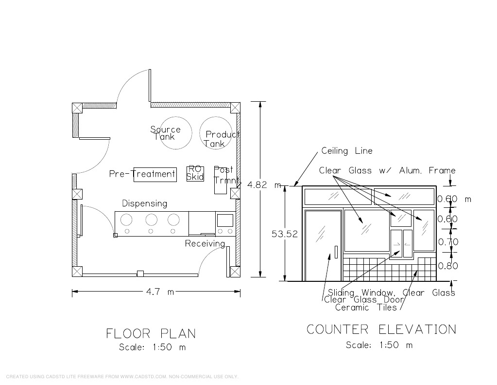 Sample Water Refilling Station Floor Plan | PDF