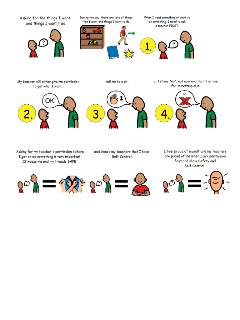 Asking Permission Social Story | PDF
