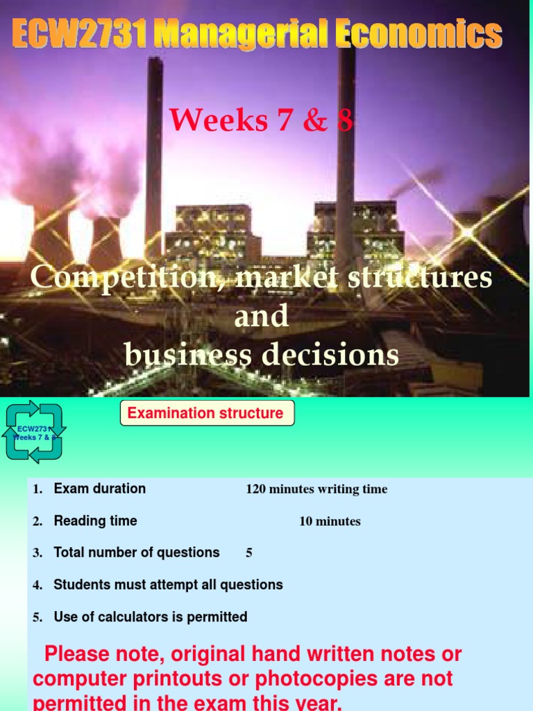 Market Structures and Business Decisions | PDF | Perfect Competition ...