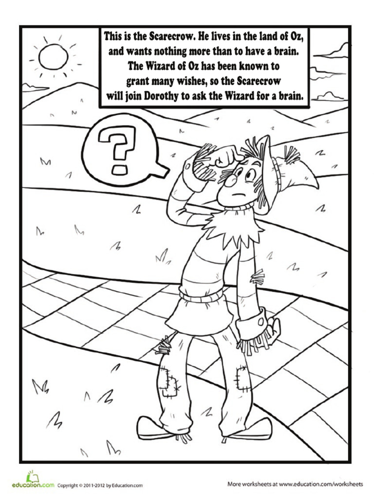 Color the Scarecrow | PDF