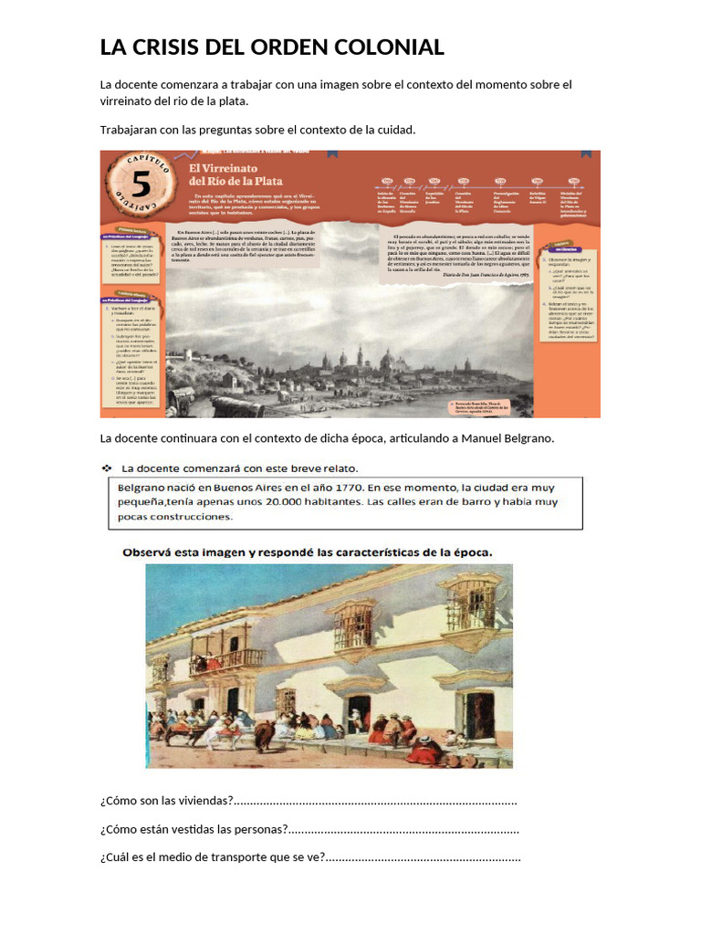 2026 La Crisis Del Orden Colonial | PDF