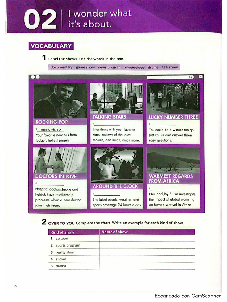 Workbook Unit 2-3 | PDF