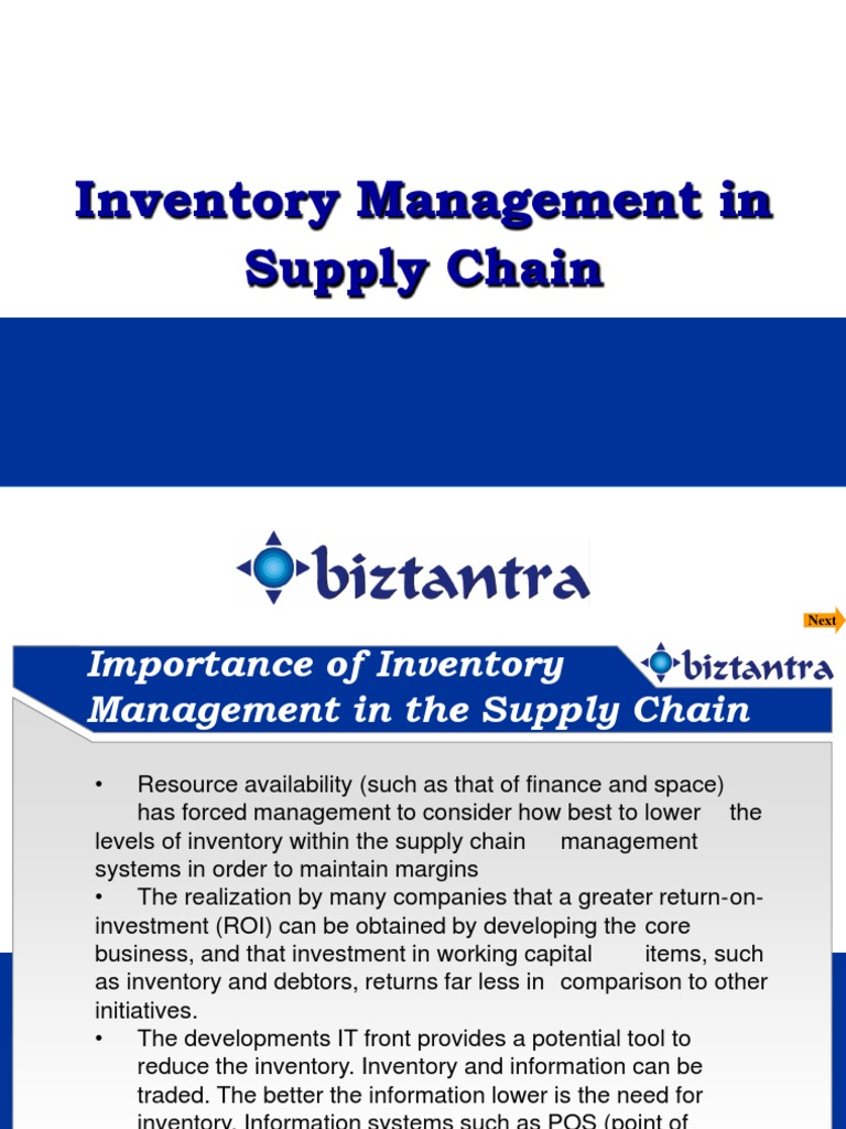 SCM Inventory 21 Oct BT | PDF | Supply Chain | Inventory