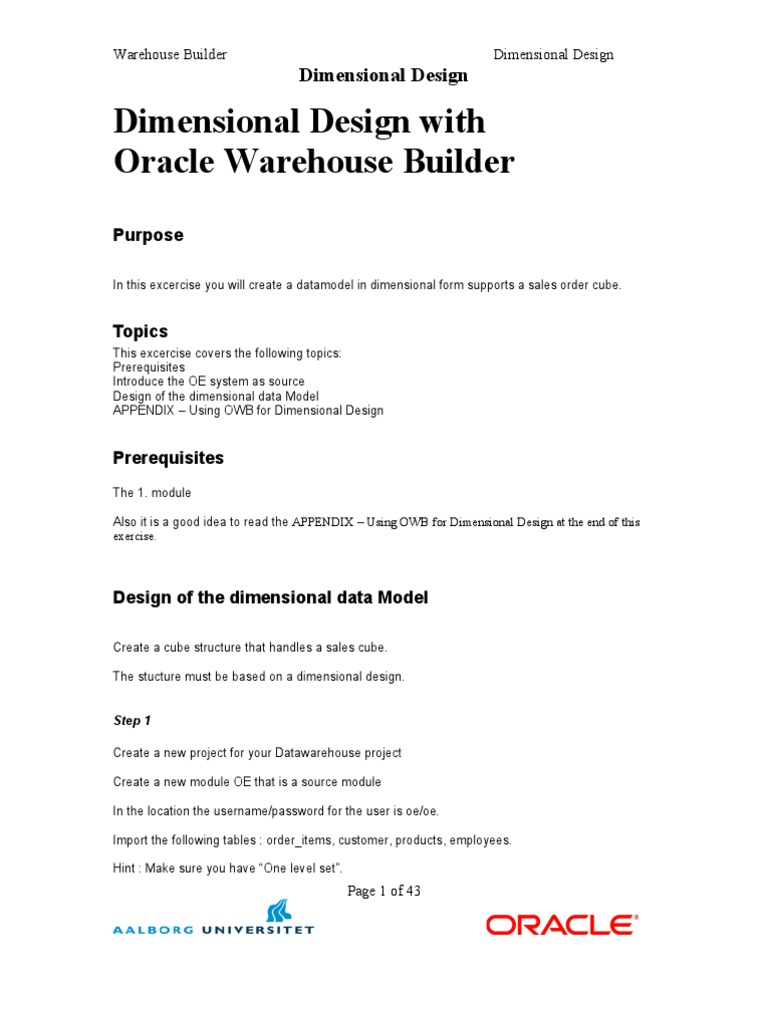 Ex 1. Rel Dim Design | PDF | Data Warehouse | Information Science