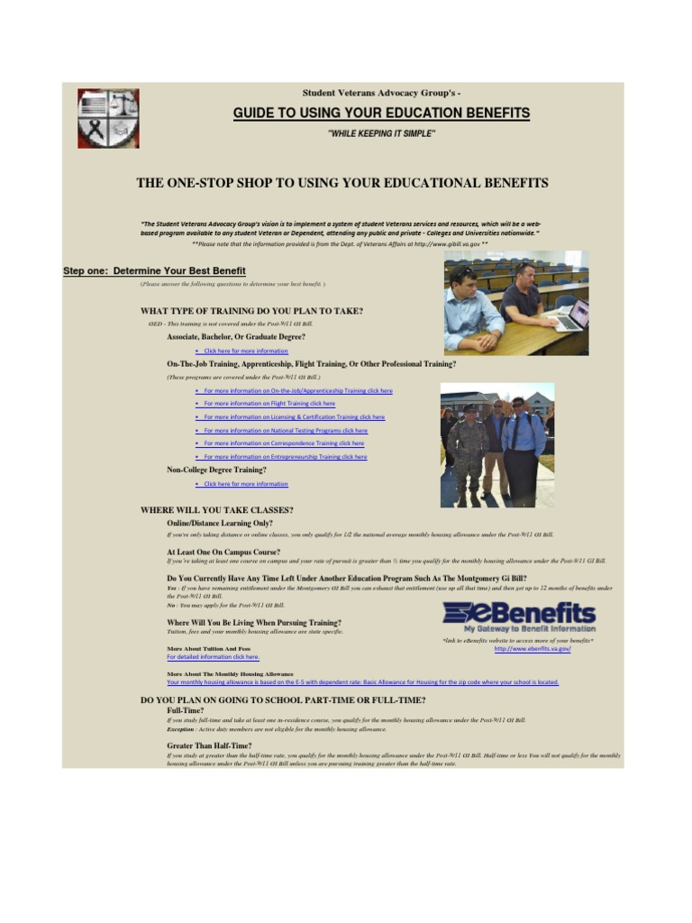 Guide to Post-9/11 GI Bill Benefits | PDF | G.I. Bill | Tuition Payments