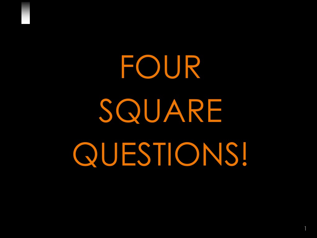 Four Square Questions! | PDF