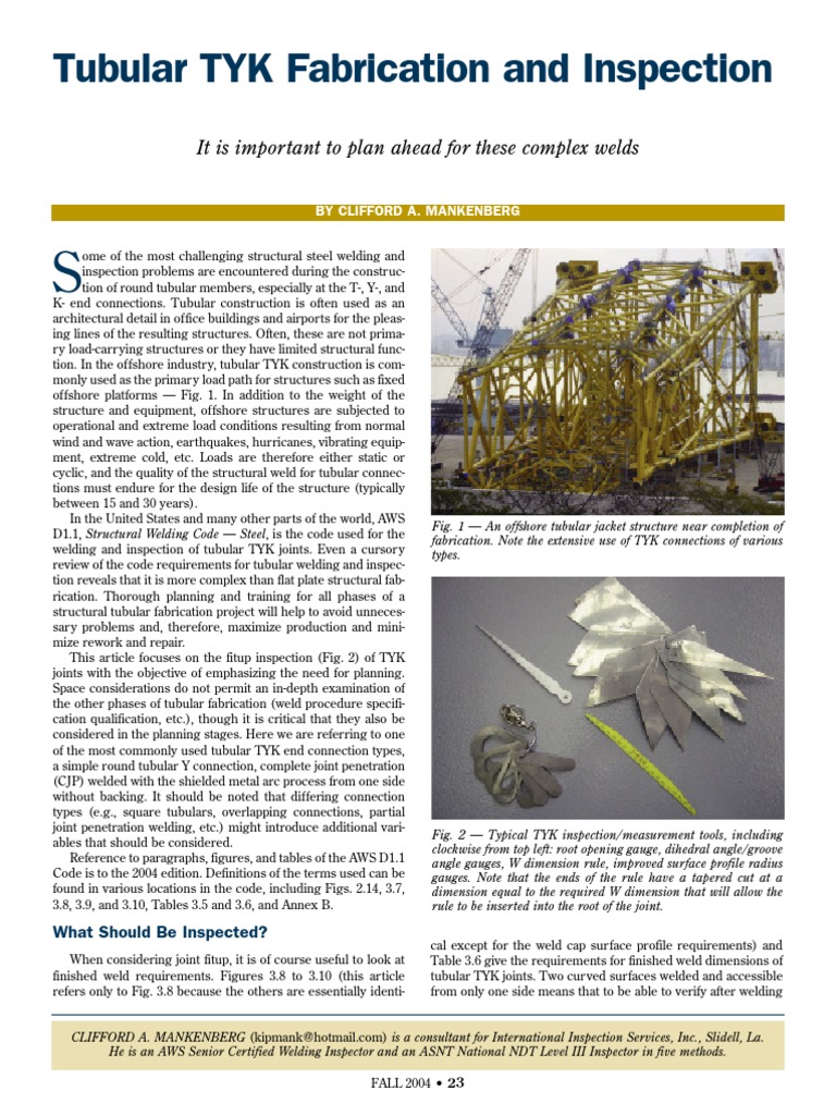 Tubular TKY | PDF | Metal Fabrication | Angle