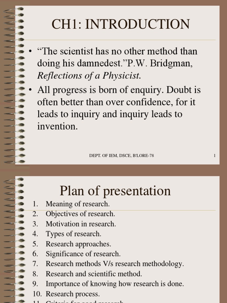 Ch1: Introduction: Reflections of A Physicist | PDF | Validity (Statistics) | Sampling (Statistics)