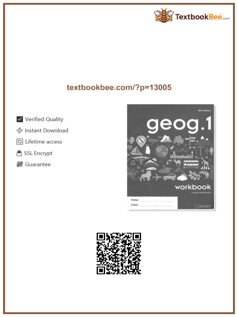 Geog 1 Geography Workbook 5th Edition by Justin Wooliscroft ISBN ...