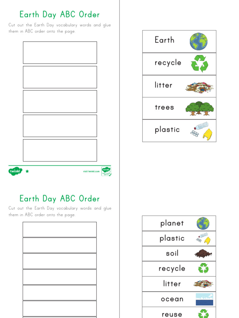Us t 2549193 Earth Day ABC Pattern Activity Sheet Ver 2 | PDF