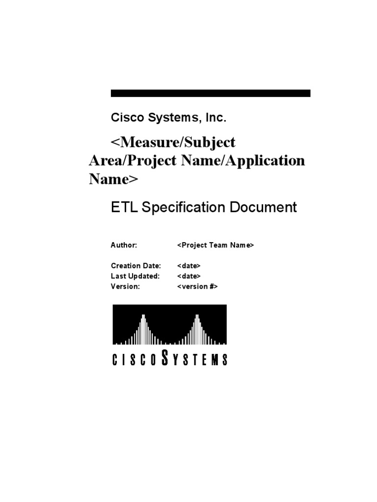 ETL Design Template | PDF | Data Management | Software