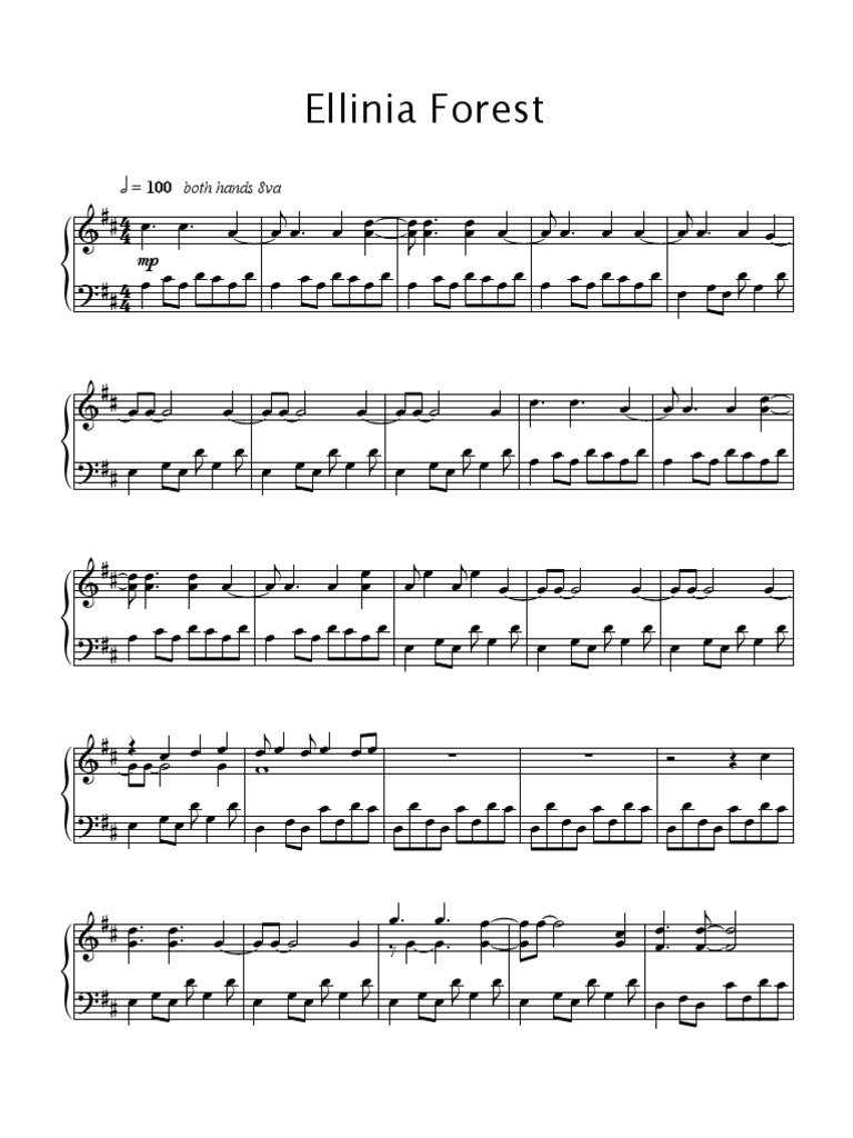 Ellinia Forest by MapleOnThePiano | PDF