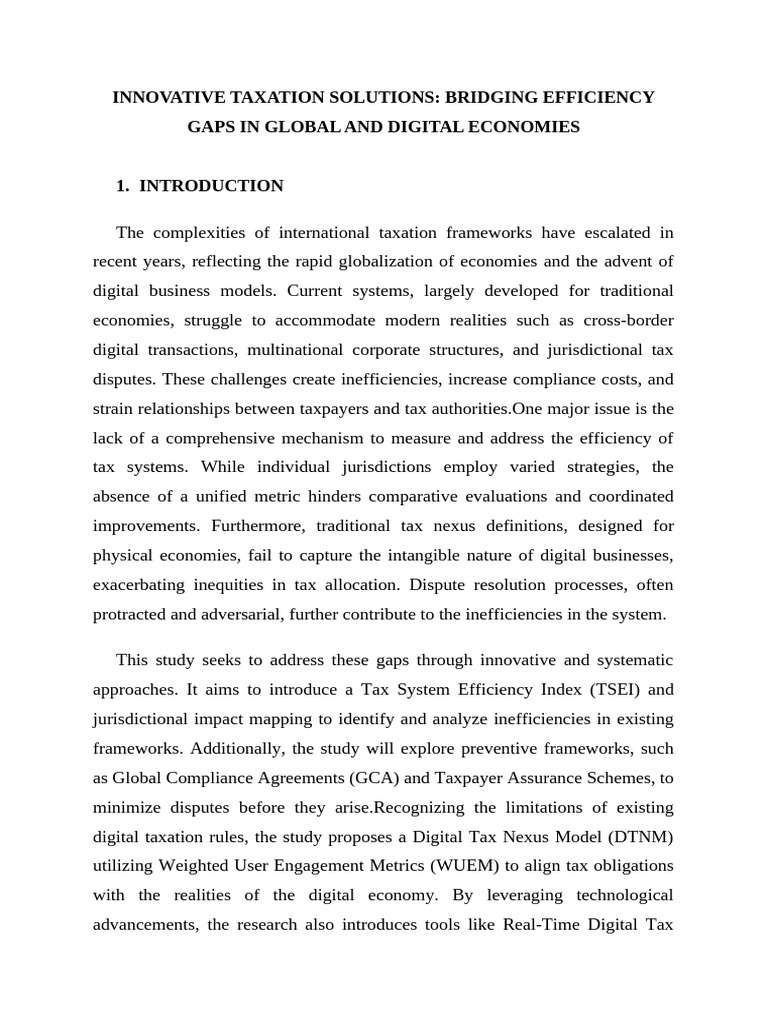Proposal Tax v1 20125 | PDF