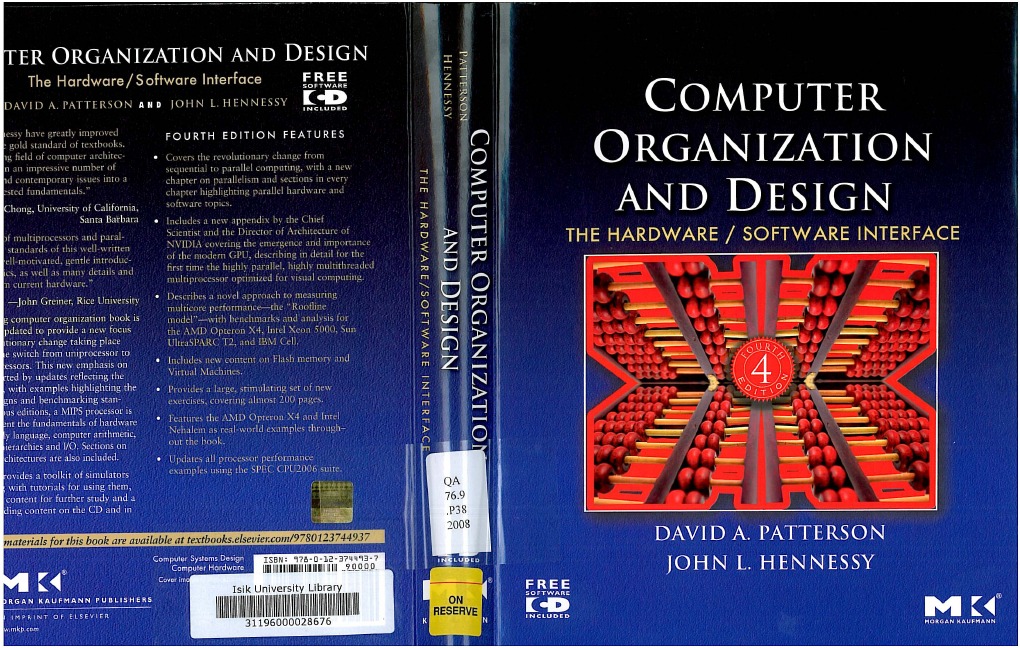Computer Organization and Design, 4th Ed, D. A. Patterson and J. L ...