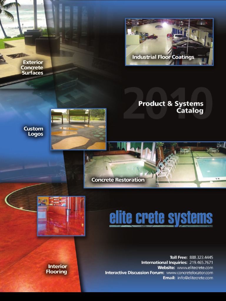 Elite Crete Systems - 2010 Email Catalog | PDF | Epoxy | Flooring