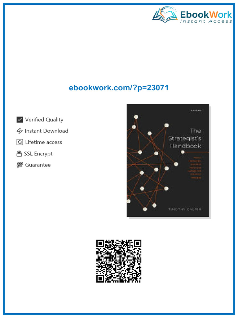 The Strategist's Handbook: Tools, Templates, and Best Practices Across ...