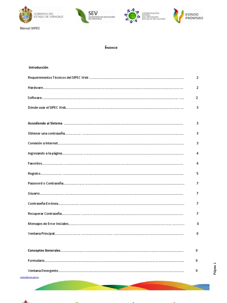 Manual Sipec Pec Etapa Xi | PDF | Contraseña | Red mundial