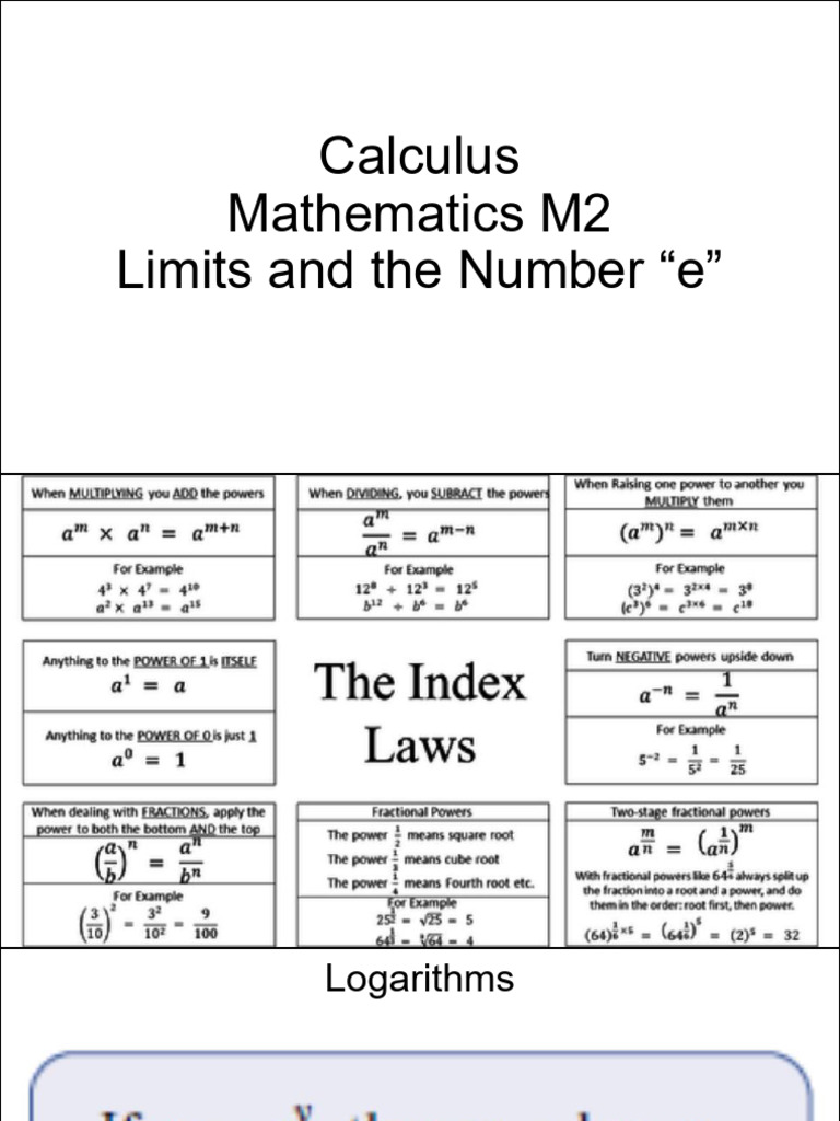 Calculus 01 - Limits | PDF