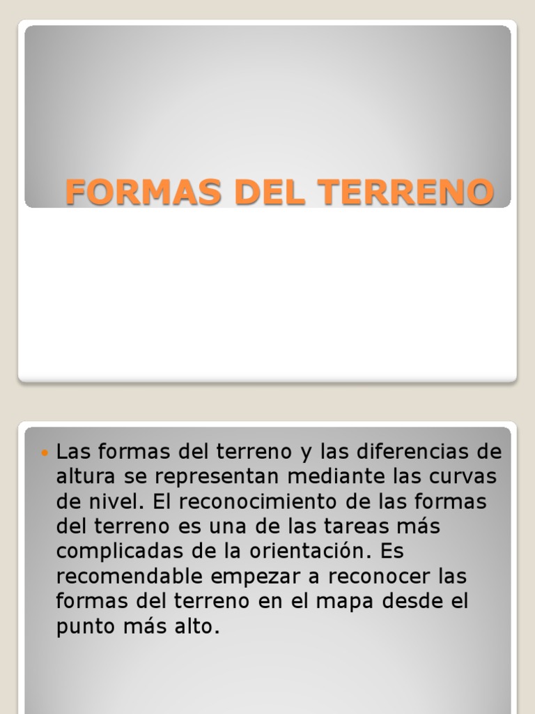 Imprimibles De Formas Del Terreno
