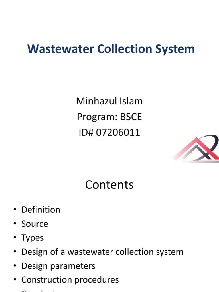 Wastewater Collection System Overview | PDF | Combined Sewer | Sewage ...