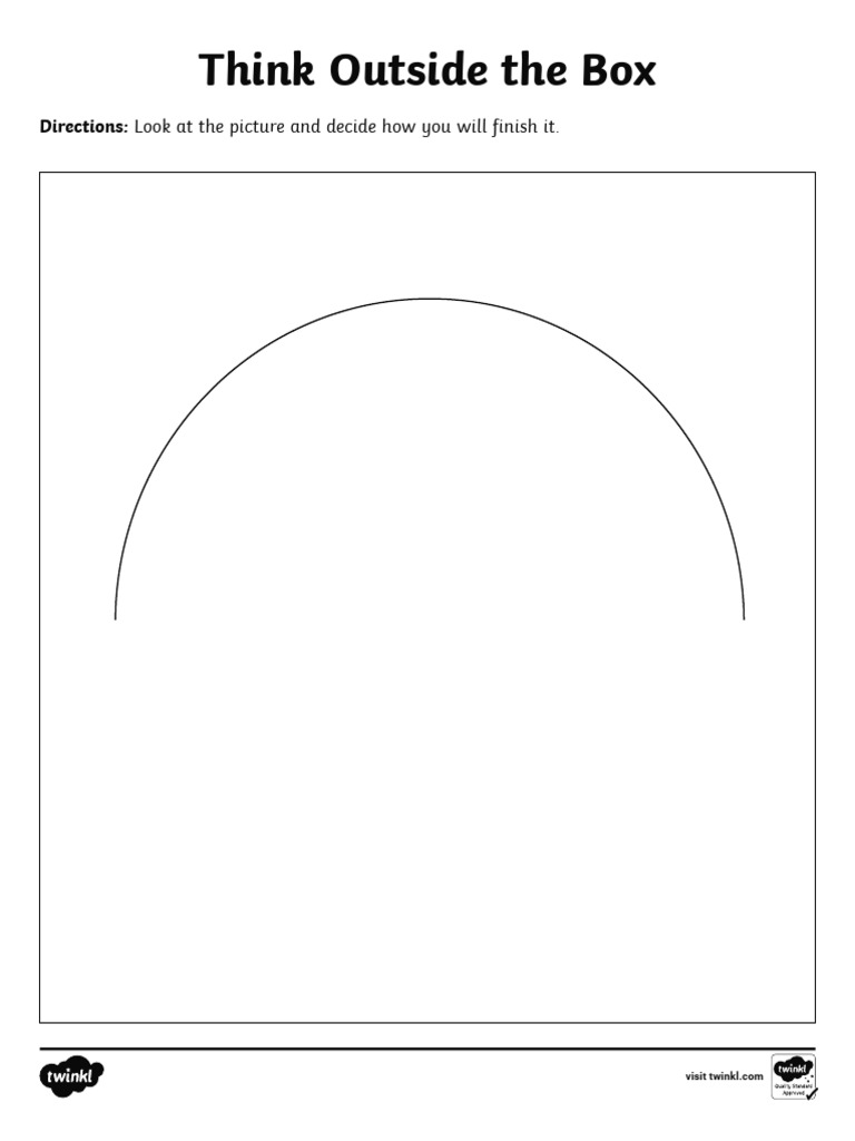 Think Outside the Box Drawing Activity Us a 1681754948 Ver 2 | PDF