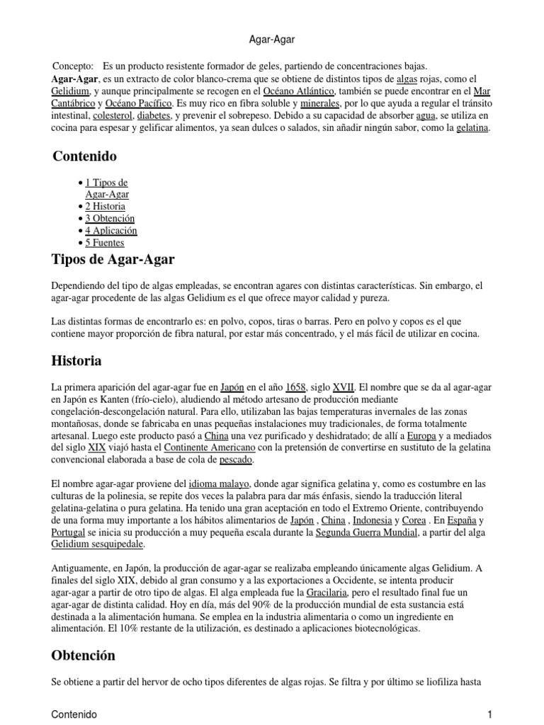 Agar Agar | PDF | Agar | Gelatina