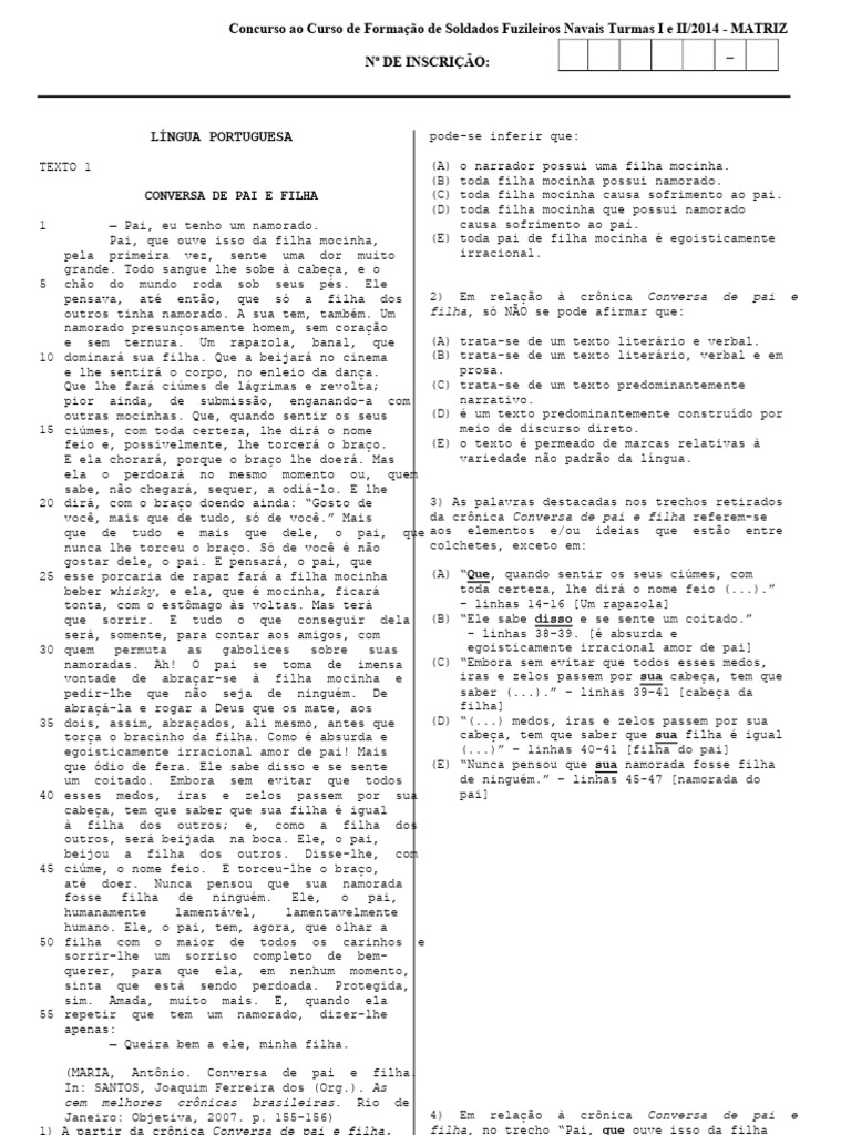 Prova Cfn 2013 | PDF | Amor
