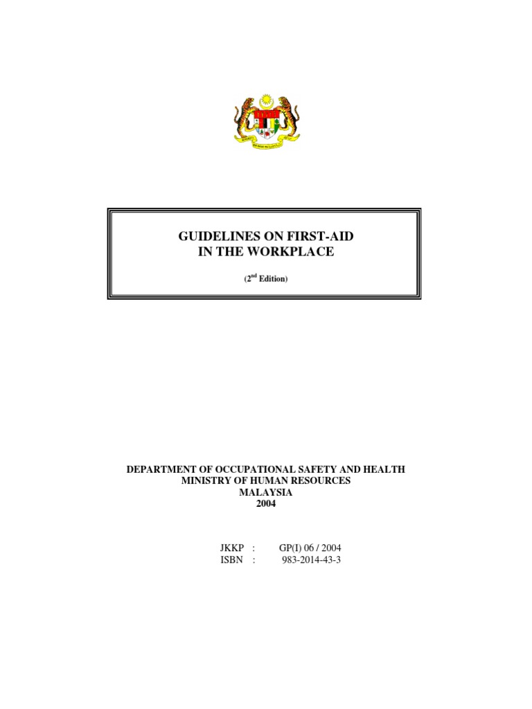 DOSH First-Aid Guidelines for Workplaces | PDF | First Aid ...