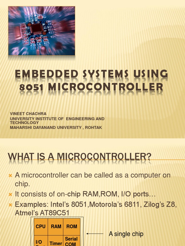 Embedded Systems Using 8051 Microcontroller | Download Free PDF | Microcontroller | Analog To ...