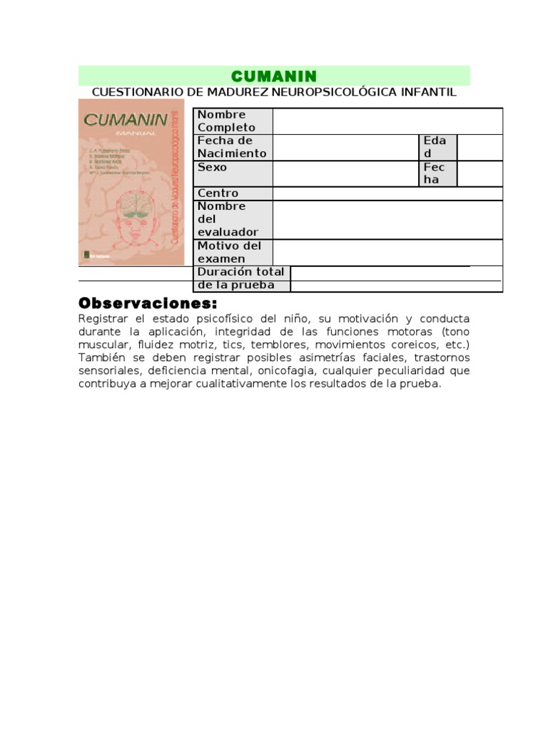 Cumanin Protocolo de Respuestas | PDF | Sicología | Naturaleza