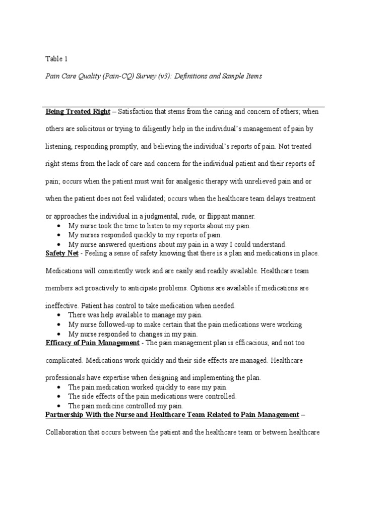 Beck Tables For SDC | PDF | Pain Management | Pain