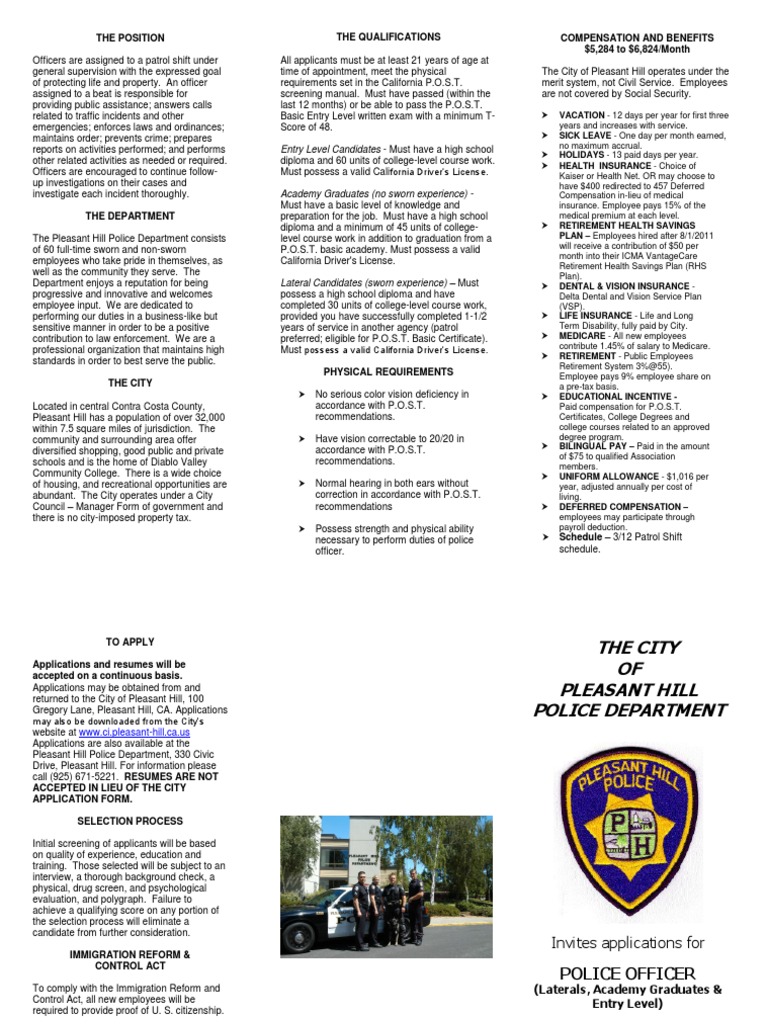 Police Officer Flyer July 2012 | PDF